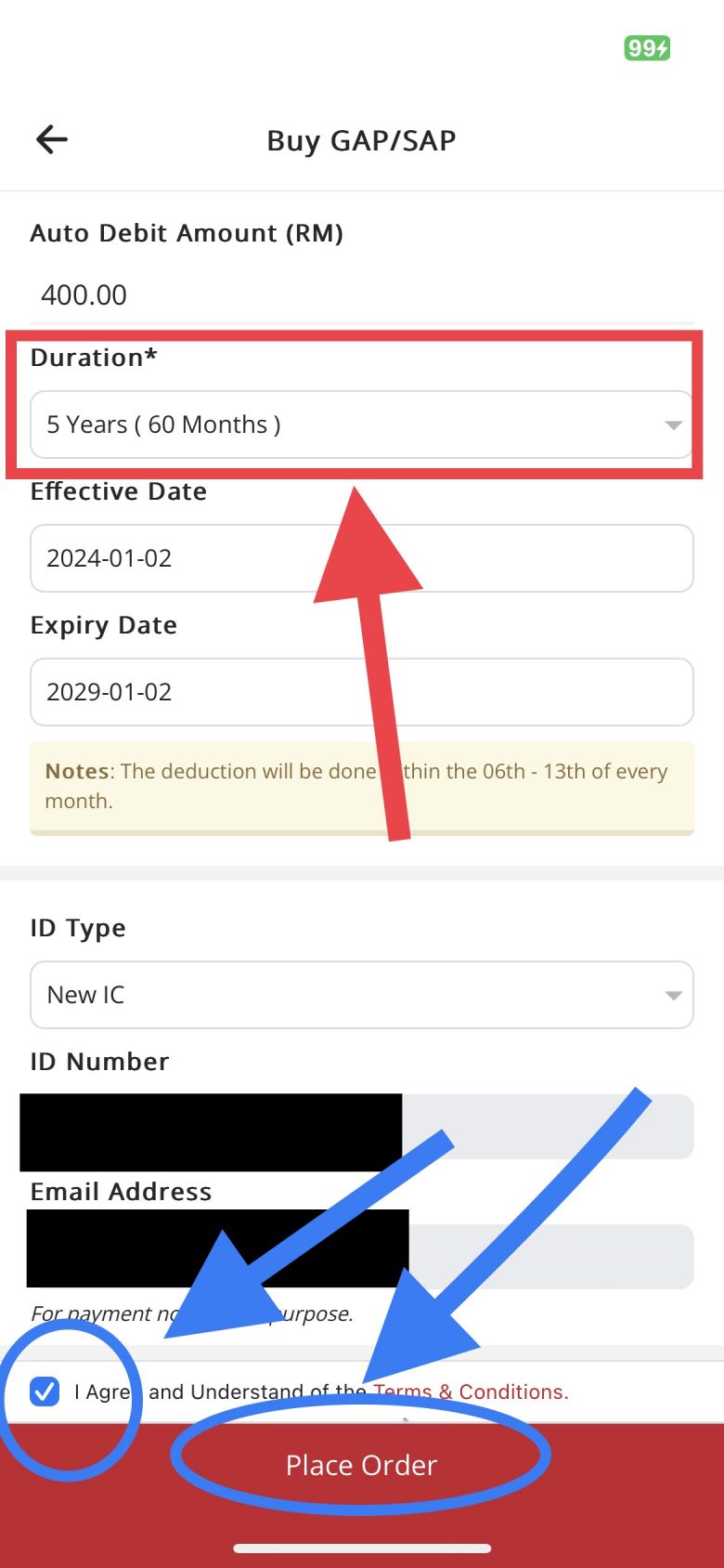 Auto-Debit ke Akaun Simpanan Emas GAP (Tutorial) | Aldasir.Com